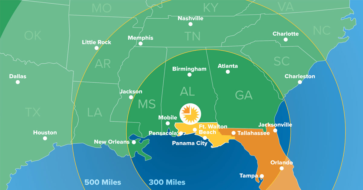 FGNW: Southeast U.S. Map